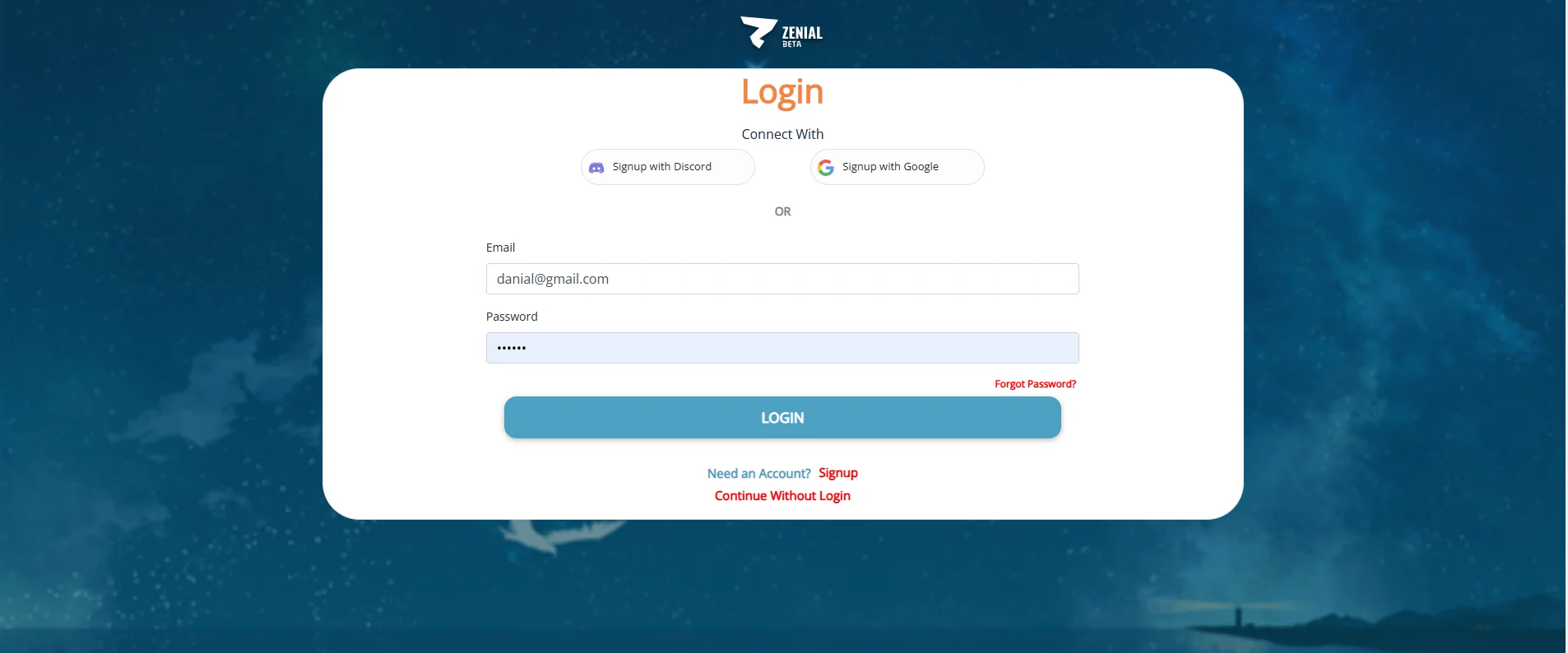 Login